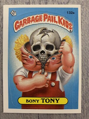 Garbage Pail Kids GPK 4th Series Bony Tony Card 132a Rare Print Error ...
