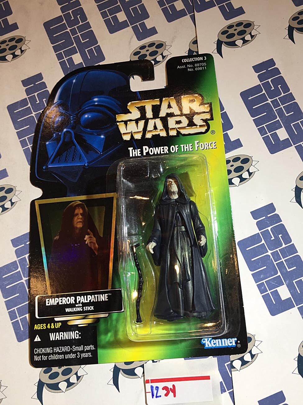 Star Wars The Power of the Force Emperor Palpatine Walking Stick Figure ...
