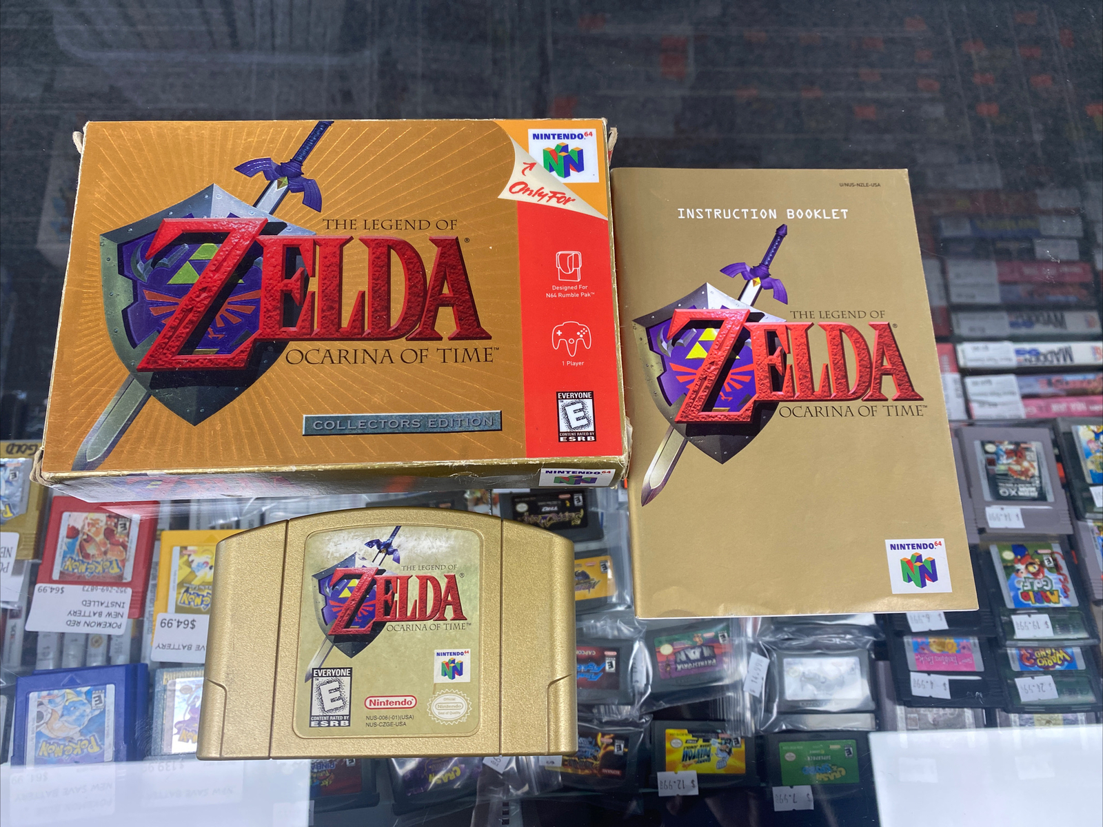 Legend of Zelda Ocarina of Time Collector's Edition Nintendo 64 N64 ...