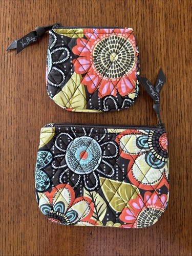 NWOT Vera Bradley 2 DITTY BAGS Flower Shower - Gym Pool Tote Makeup Bag ...