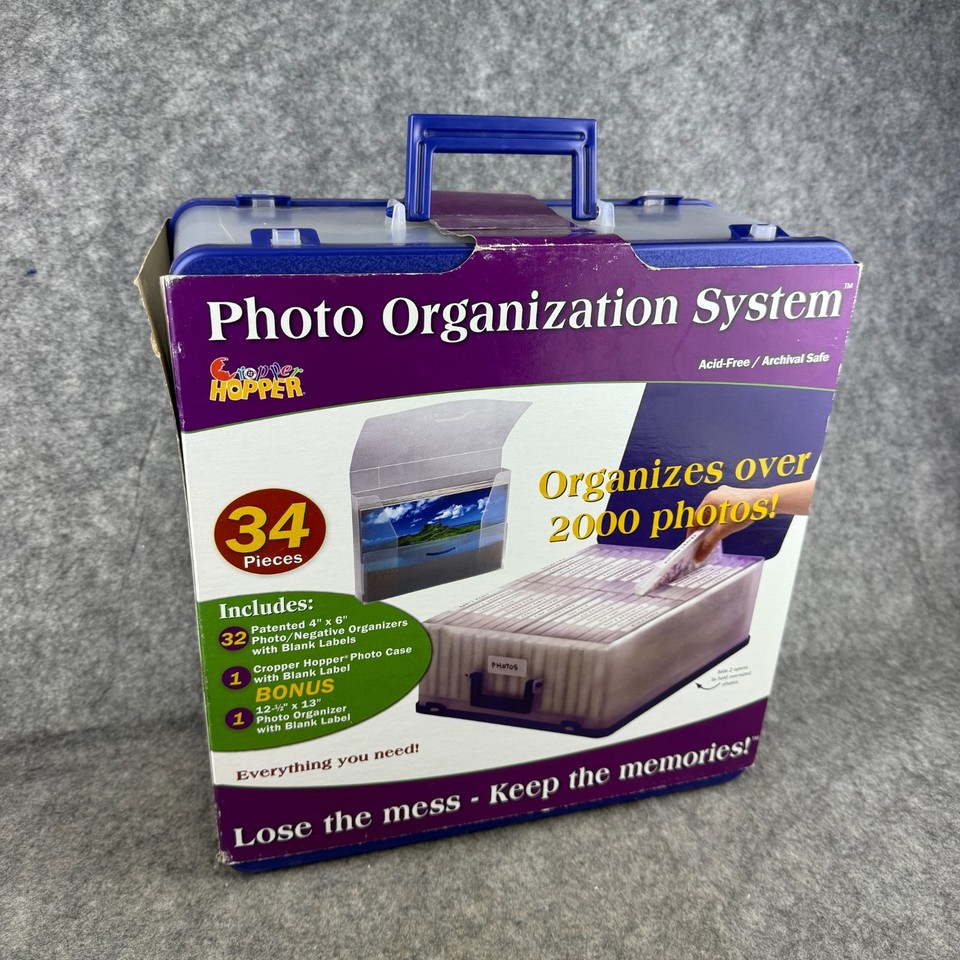 Cropper Hopper Photo Organization System Storage Case NEW Handles ...
