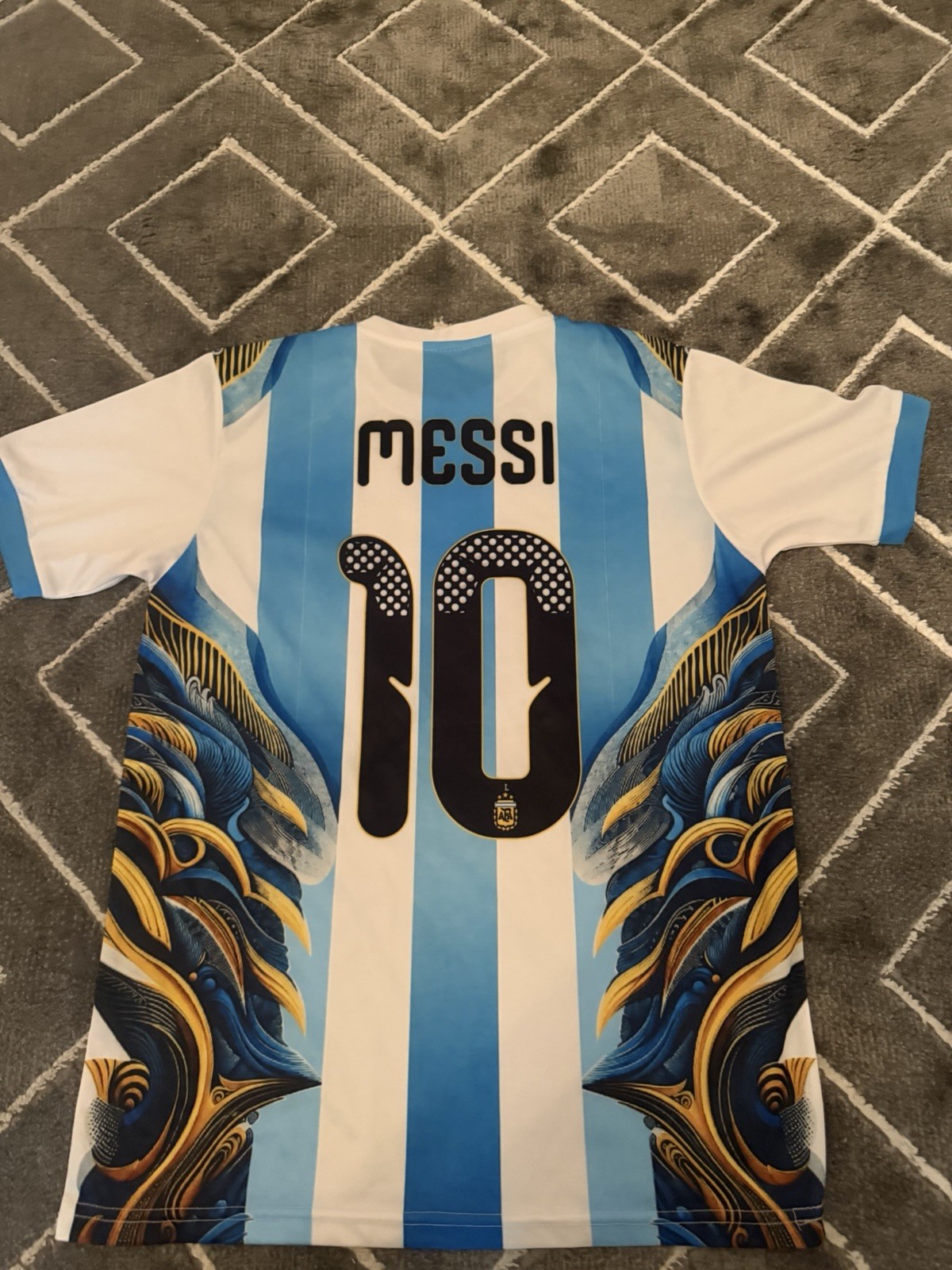 adidas Argentina Home Shirt Messi 10 2022 Size L Short Sleeve 3 Stars ...