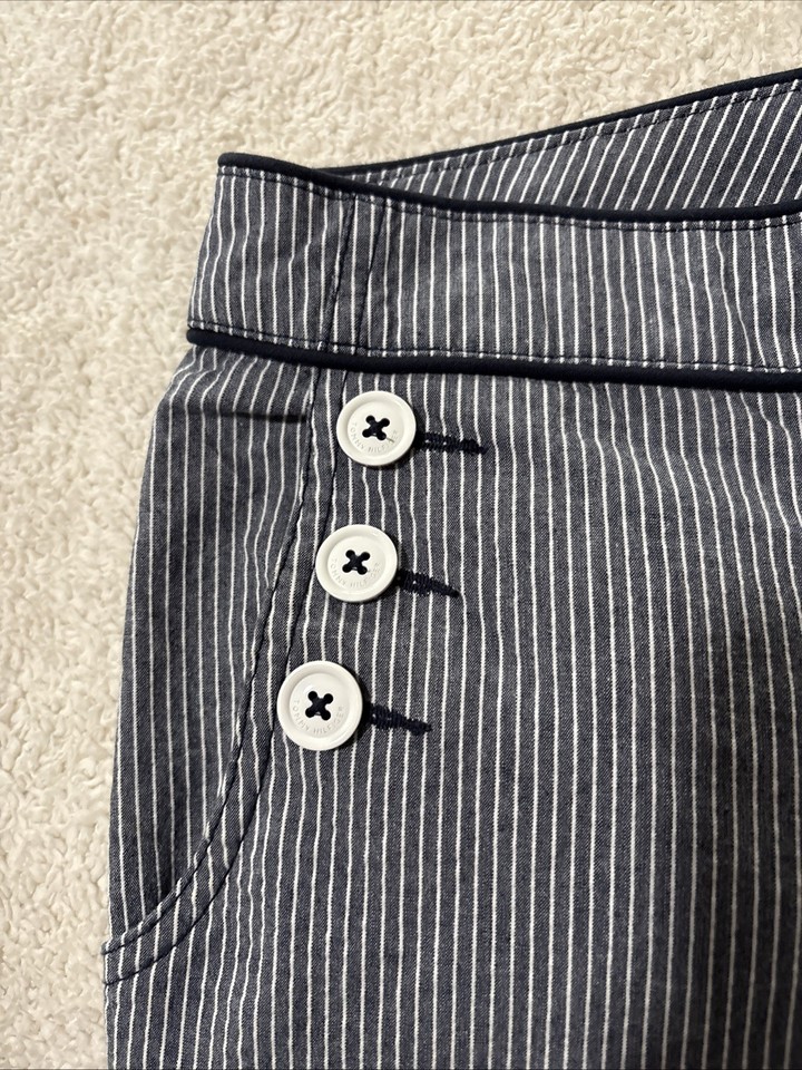 Tommy Hilfiger 4 Women’s Tapered Sailor Blue White Stripes Pants NWOT ...
