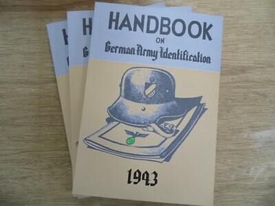 WW2 Field Manual Handbook on German Army Identification 1943 ...
