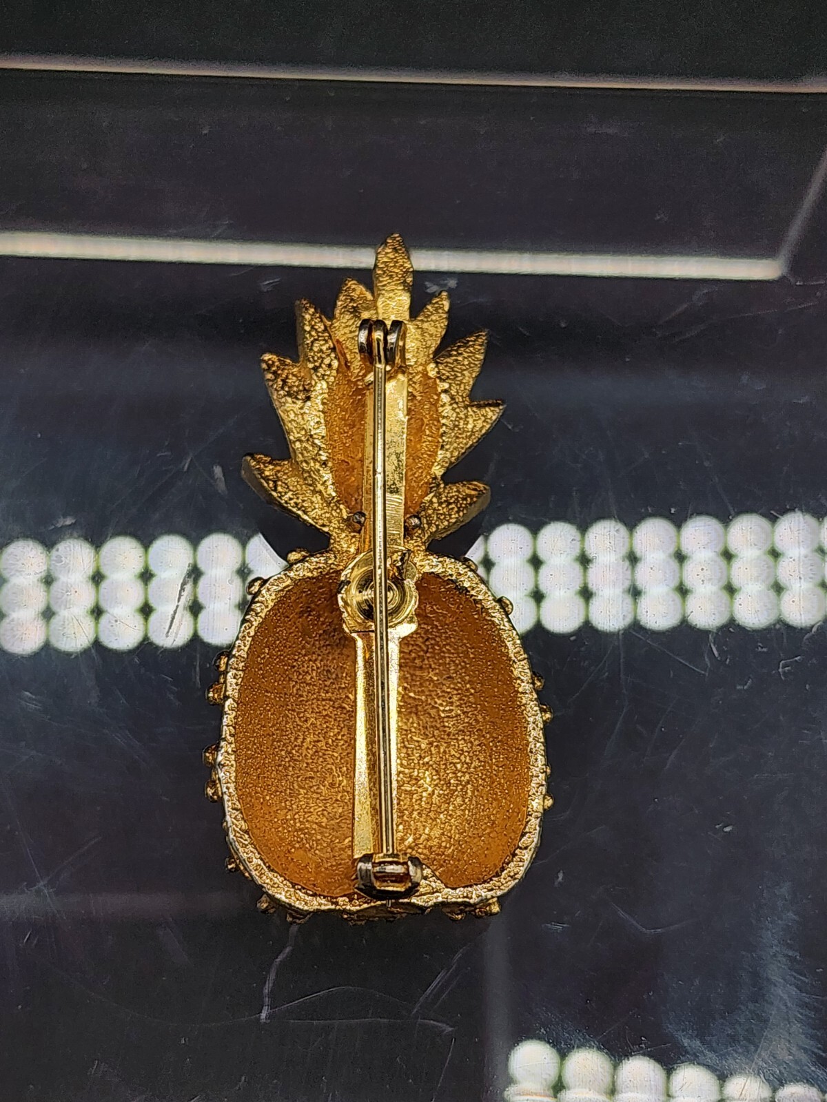 Vintage Gold-toned Pineapple Brooch, Highly Textured and Detailed | eBay