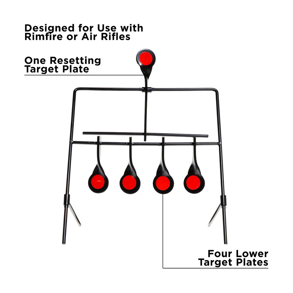 Spinning Shooting Targets, .22 Caliber, Black, Circle, 1 Ct, 1.5 ...