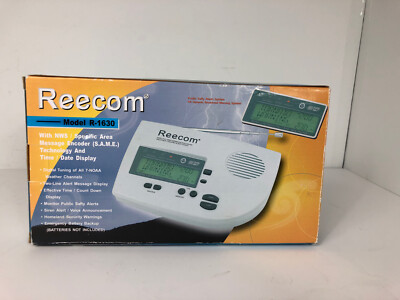 NEW REECOM R-1630 RADIO - MONITORS FOR SEVERE-WEATHER/HAZARD ALERTS | eBay