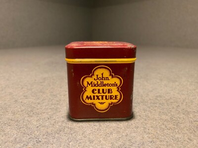 Vintage JOHN MIDDLETON CLUB MIXTURE tobacco tin | eBay