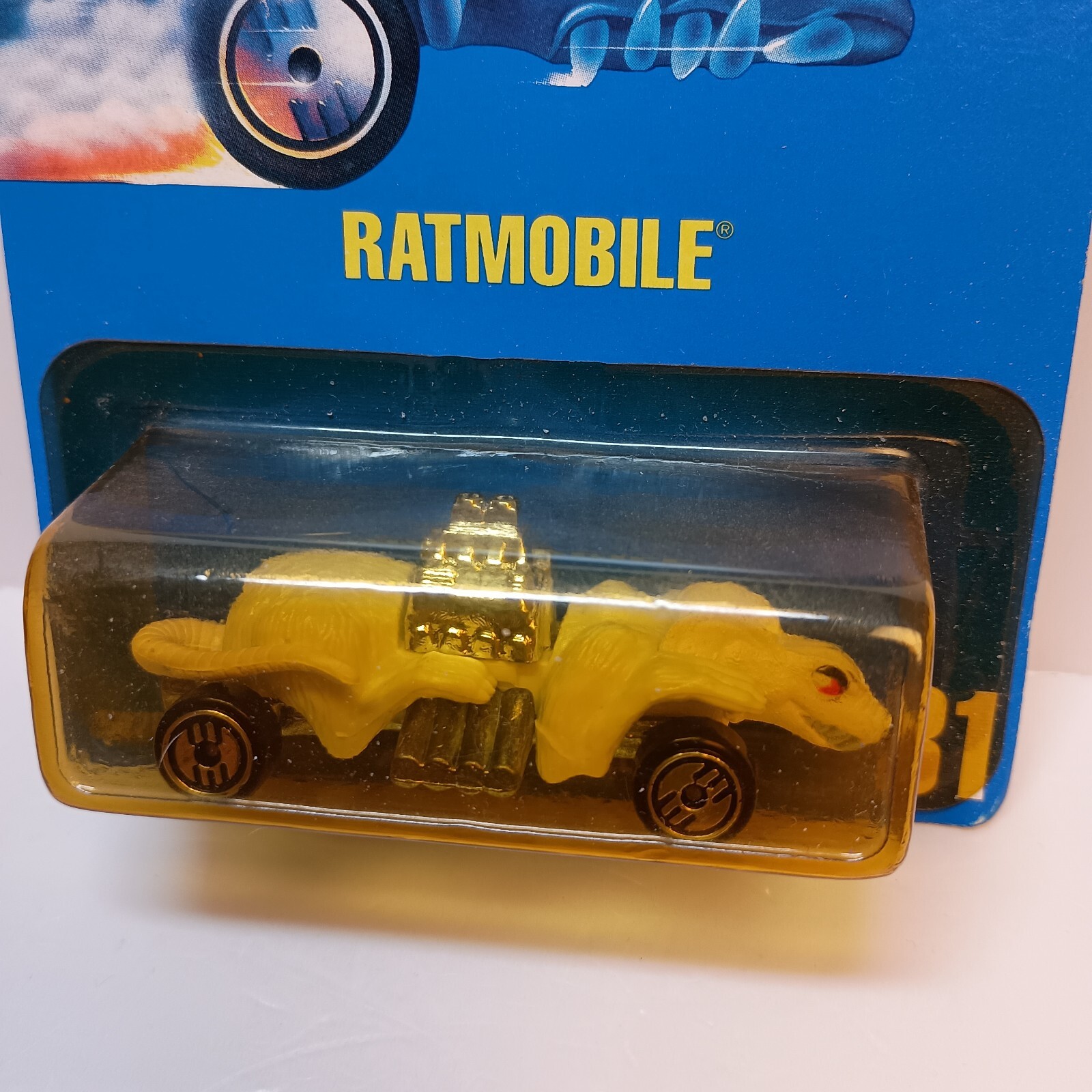 1991 Hot Wheels Blue Card #81 RATMOBILE White w/Chrome UH | eBay