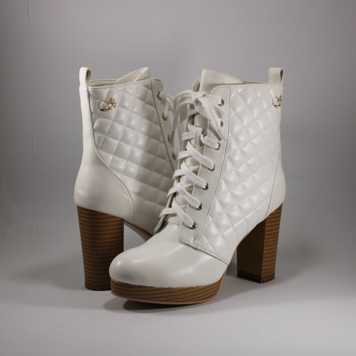 Limited Edition, Designer, White Diamond Heeled Boots, Size NZ 7 | eBay