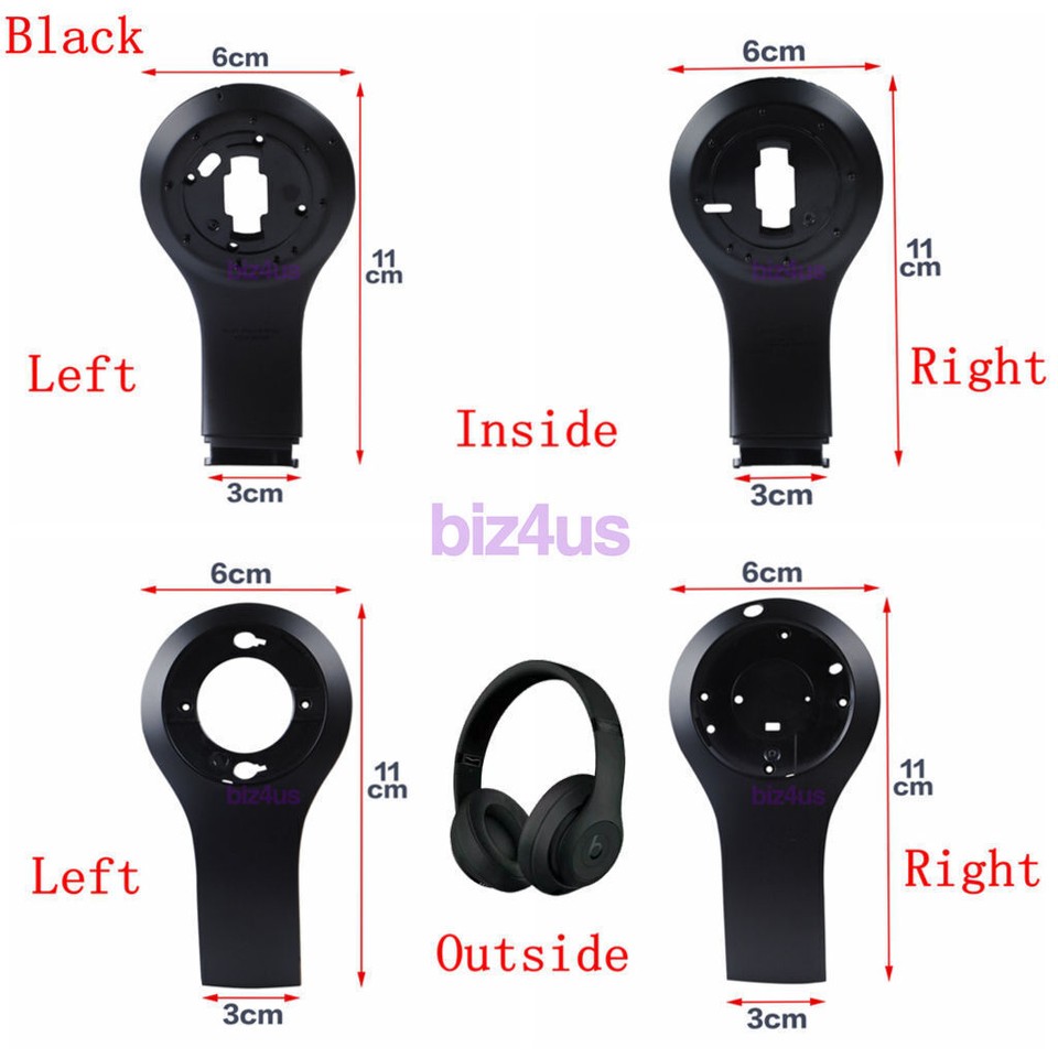 New For Beats Studio 3 3.0 Wireless Inside/ Outside L/R Replacement ...