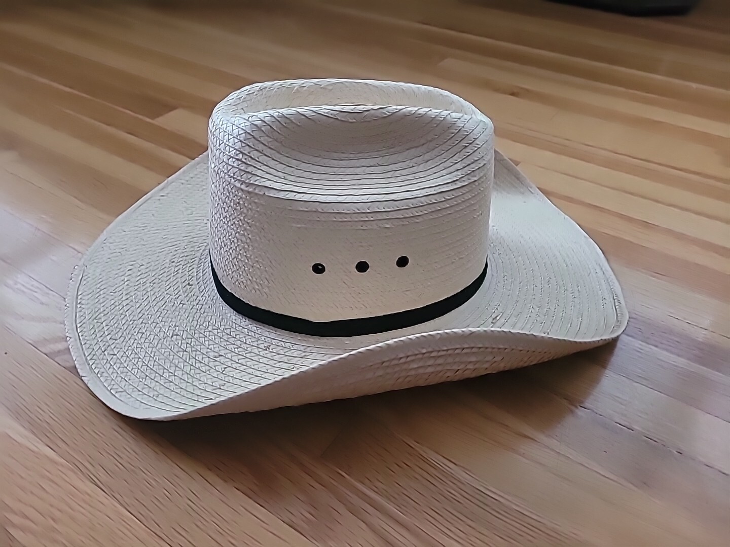 Sunbody Palm Leaf Cowboy Hat - Cattleman Guatemalan Hat Size 7 ⅛ Unisex ...