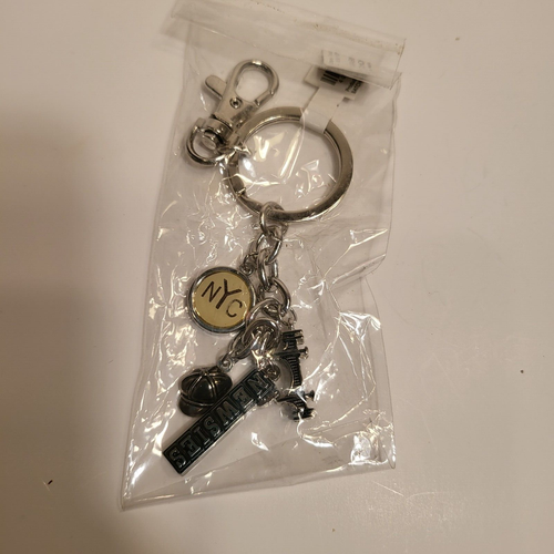 New York Charm Keychain NYC Sights Souvenir Keyring Metal Charms Keytag ...