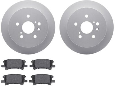 For 2006-2008 Lexus RX400h Brake Pad and Rotor Kit Rear Dynamic ...