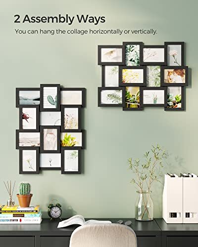 12 Openings Collage Picture Frames Multi Family Photo for Gallery ...