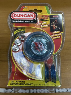Duncan Pro Z Translucent Blue Yo-Yo with Mod Spacers and Trick Book NEW ...