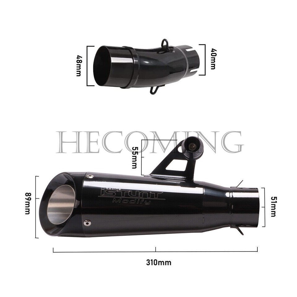 Ninja 500 Exhaust Pipe For Kawasaki Z400 Ninja 400 2018-2025 Muffler ...