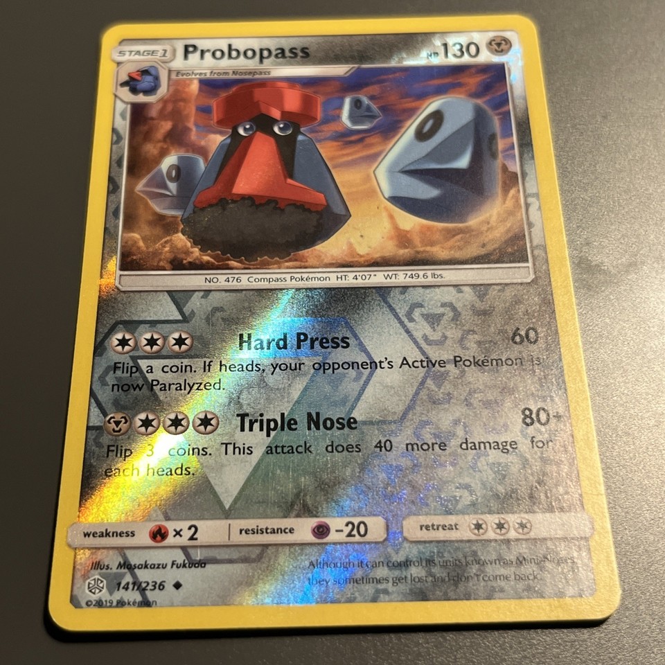 Pokemon - Probopass 141/236 - Cosmic Eclipse - Reverse Holo - LP | eBay UK