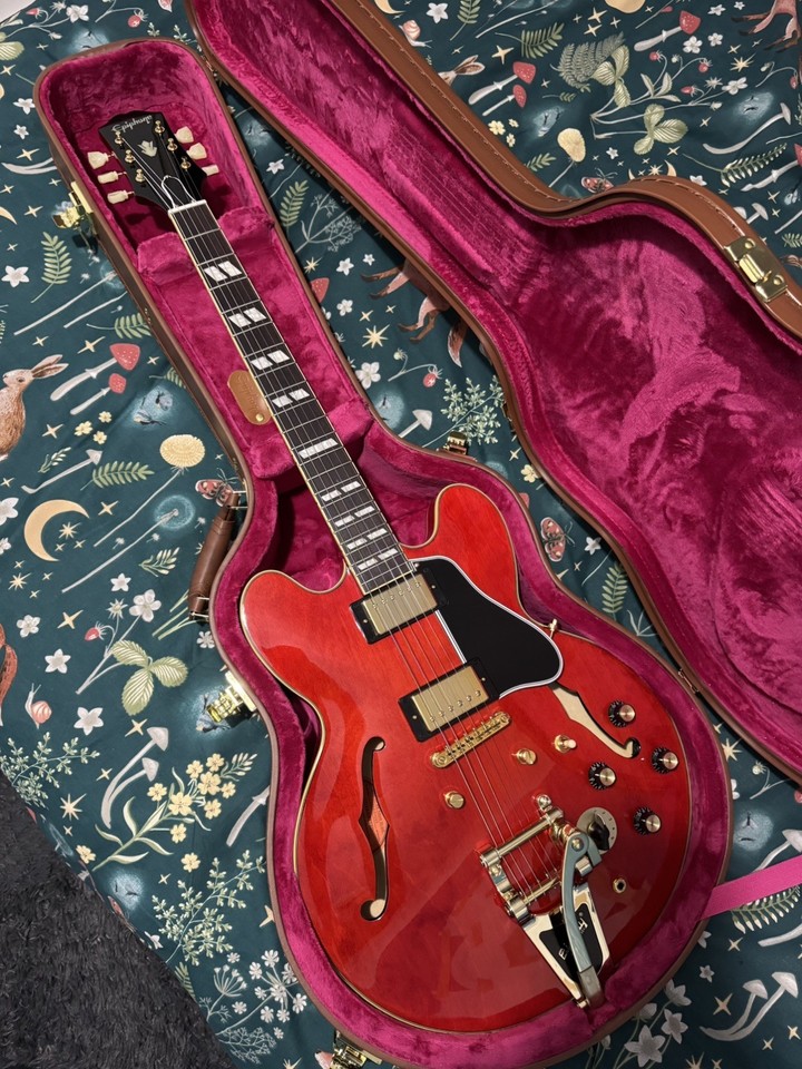 Epiphone Back To The Future ES-345, Cherry Red | eBay UK
