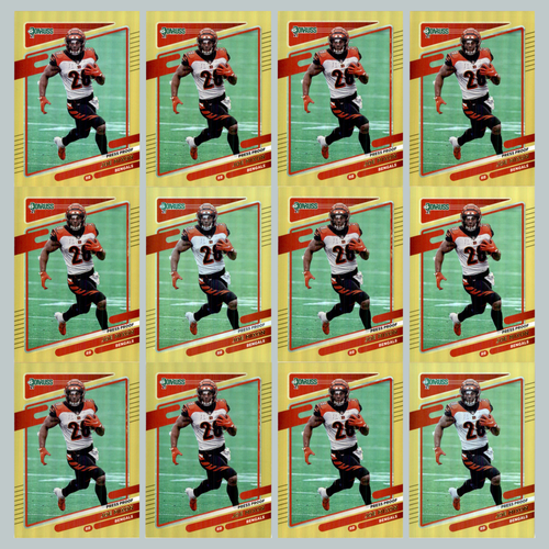 Joe Mixon Lot 12 Football Cards 2021 Panini NFL Press Proof Gold Holo ...