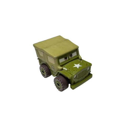 Disney Pixar Cars Sarge Mini 42 Willys Army Jeep Diecast Mattel Car | eBay