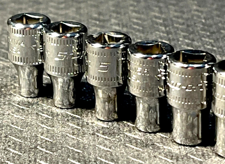 New Snap-on™ 1/4" Flank Drive 14-pc 6-point Metric Shallow 4 - 15 mm ...