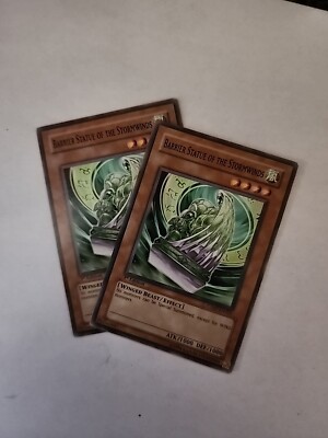 Yugioh! 2x Barrier Statue of the Stormwinds - CDIP-EN021 - Common - | eBay