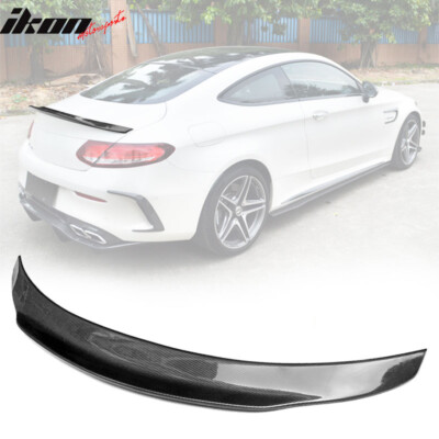 Fit 17-22 Benz W205 C Class Coupe 2-Door PSM Style Trunk Spoiler Carbon ...