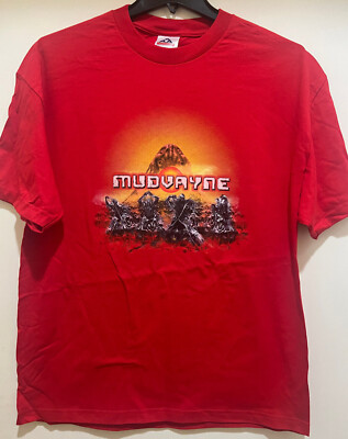 MUDVAYNE Vintage 90's T-Shirt - Metal Rock Band Tour Alien Monster ...