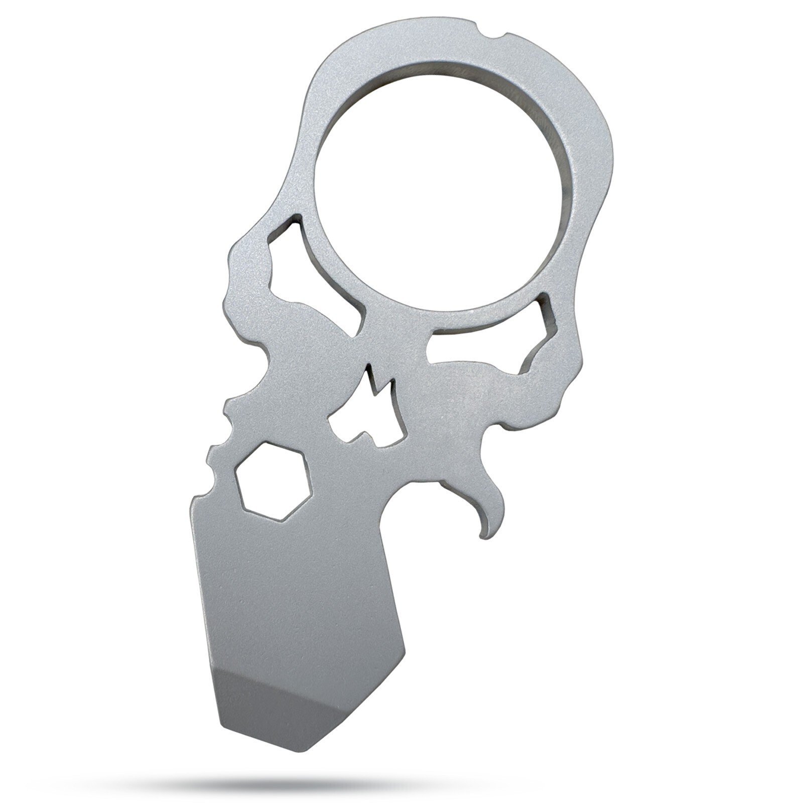 Skull Keychain EDC Pry Bar - Heavy Duty Multitool with Screwdriver ...