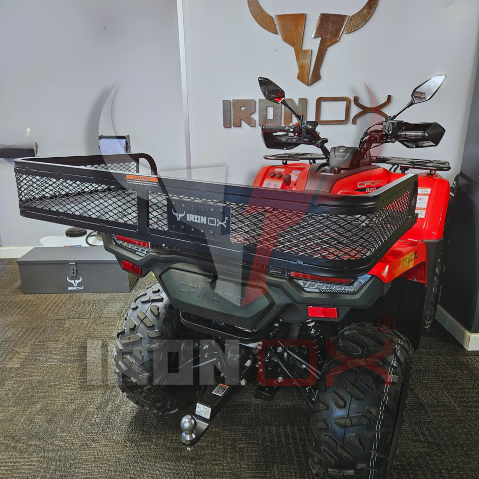 ATV REAR Cargo Basket Quad rear Rack Back Box Luggage Carrier Rack Quad ...