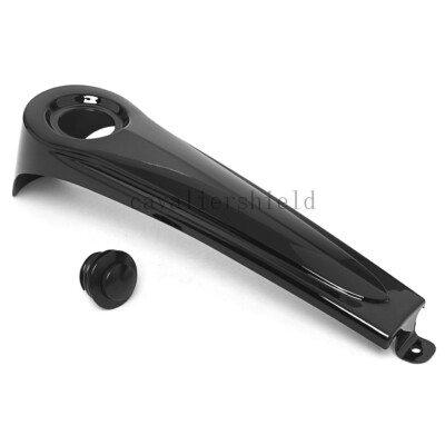 Black Stretched Dash Panel+Flush Pop-Up Fuel Gas Tank Cap Fit For ...