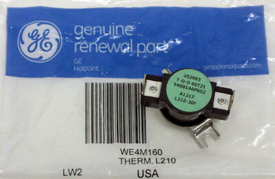 WE4M160 Genuine GE Dryer Thermostat L210-30 also replaces AP2042573 ...