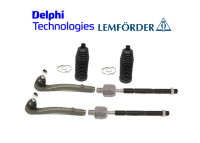 Steering Rack Boot Kit + Inner & Outer Tie Rods End for LAND ROVER ...
