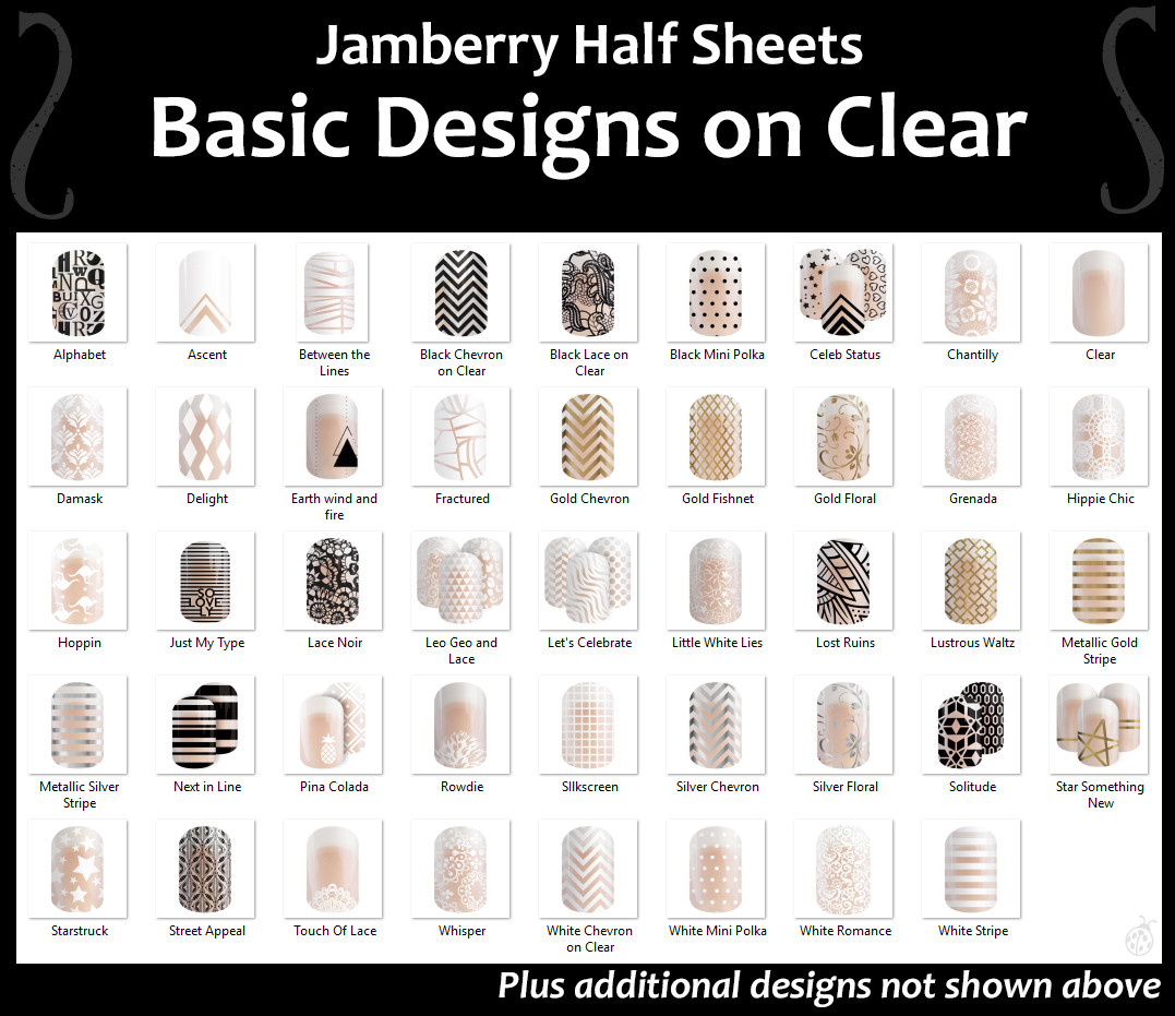 Black Lace Jamberry Partial To Polish