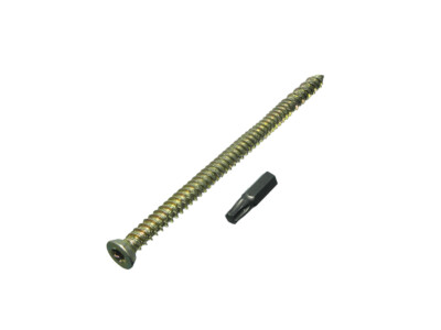 New 8 X Door Window Concrete Frame Screws + Caps 7.5mm 52mm + Free Torx ...