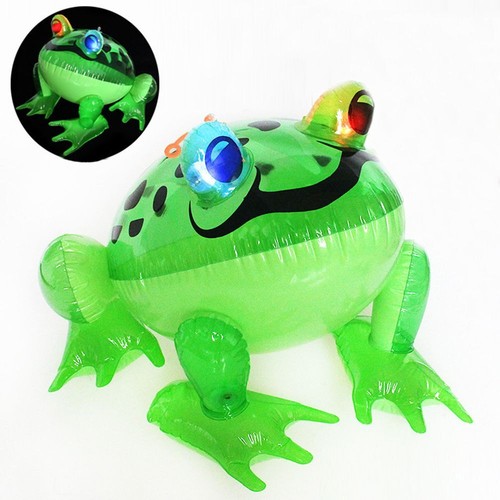 Party Decor Gifts with Flashing Light Inflatable Toys Green Frog Blow ...