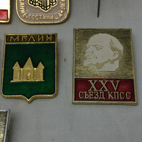 Vintage 1976 Russian Military Party Pin lot (13) Stalin 2 Damaged ...