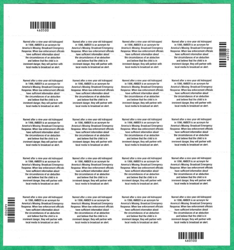 Amber Alert 39 Cent Stamp Sheet of 20, Scott 4031. Mint Never Hinged-OG ...