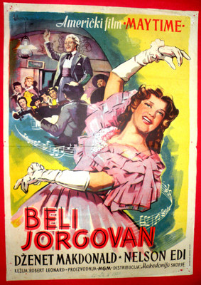 MAYTIME 1937 JEANETTE MACDONALD NELSON EDDY UNIQUE EXYU MOVIE POSTER | eBay