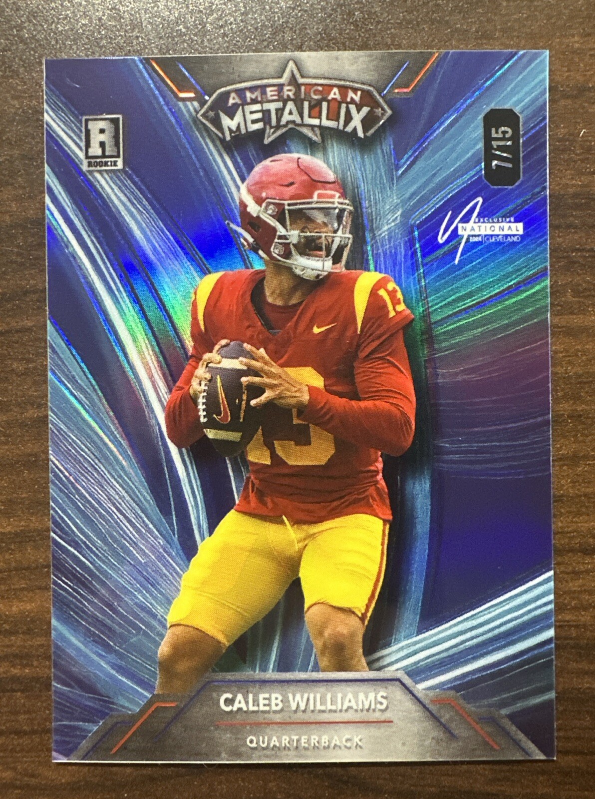 Caleb Williams 2024 Wild Card American Metallix National Convention RC ...