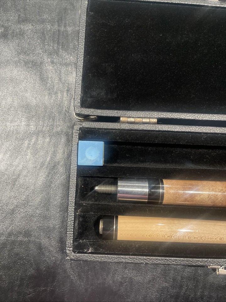 Paul Huebler Hard Pool Cue Case With Harvard Brand Pool Cue | eBay