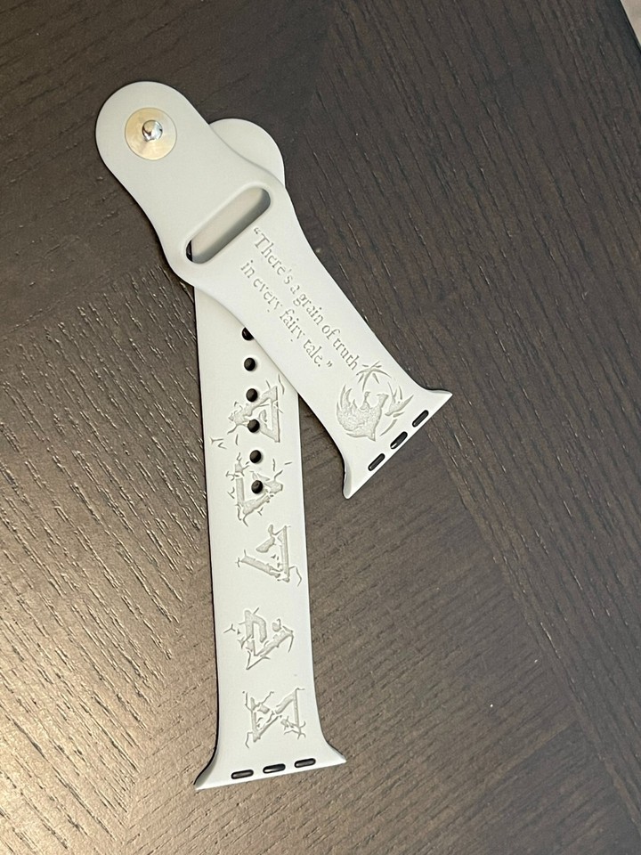 Skite Laser Engraved Silicone Comp Apple iWatch Band (The Witcher ...