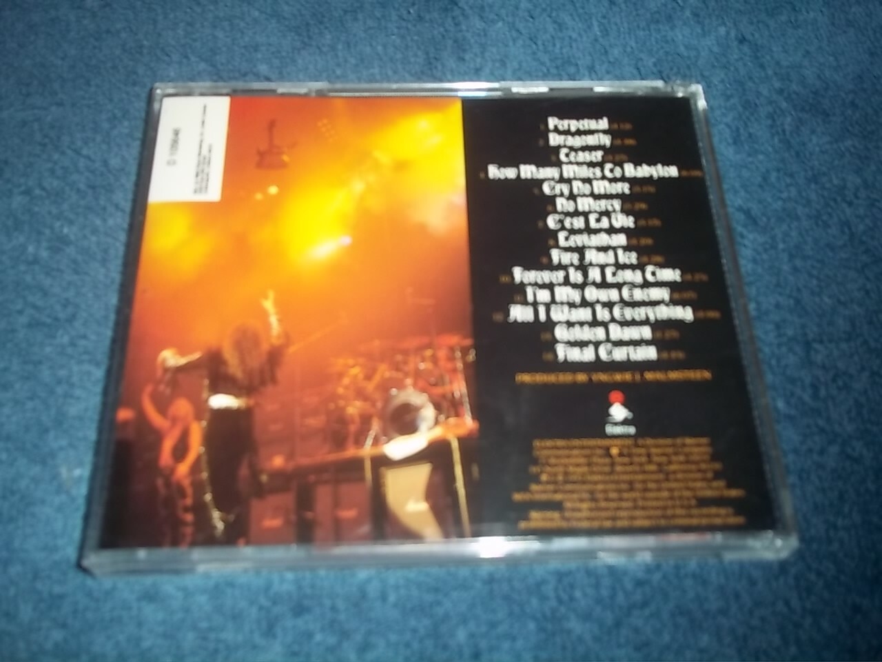 YNGWIE MALMSTEEN - FIRE & ICE (CD, 1992) | eBay