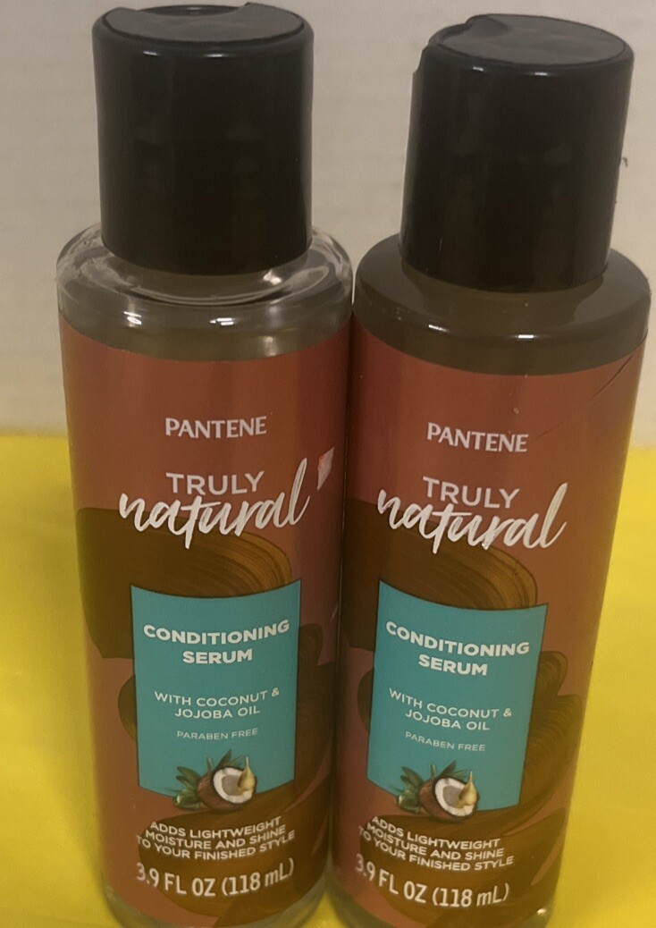 SET OF 2 Pantene Truly Natural Conditioning Serum w Coconut and Jojoba ...