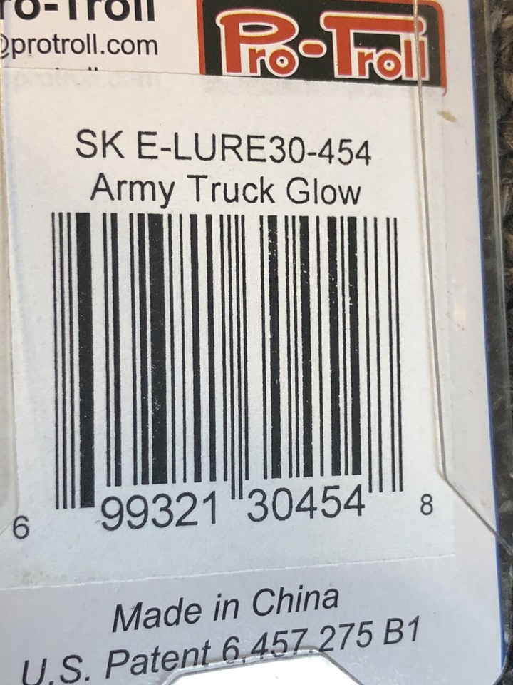 NEW 4-PRO-TROLL StingKing E-Lure 3.0 GLOW ARMY TRUCK WITH E CHIP | eBay