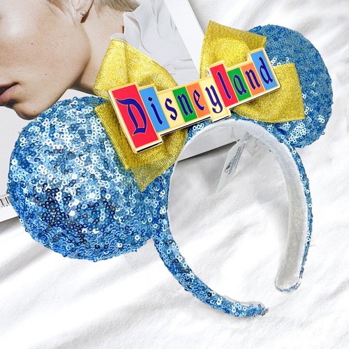 Disney Parks Disneyland Marquee Sign Happiest Place Edition Mickey Ears ...