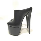Womens New Fashion Platform 18cm Super High Heel Stiletto Mules Party ...