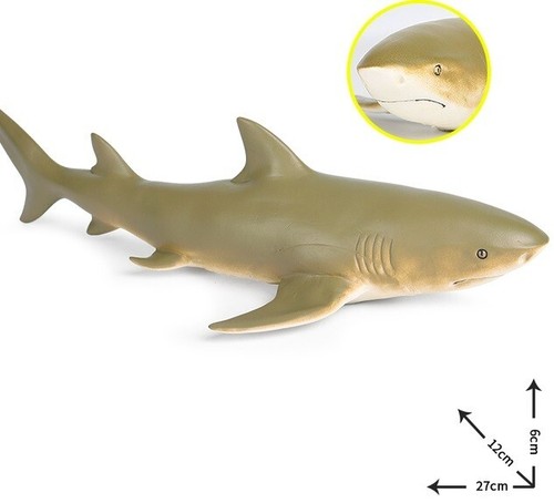 Lemon Shark Animal Toy 11" PVC Action Figure Doll Kids Toys Party Gifts ...