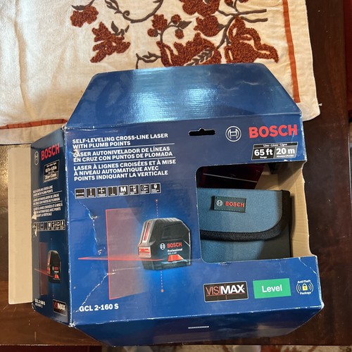Bosch GCL 2-160 Self-Leveling Cross-Line Laser with Plumb Points | eBay